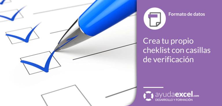 Crear un checklist en Excel con casillas de verificación - Ayuda Excel