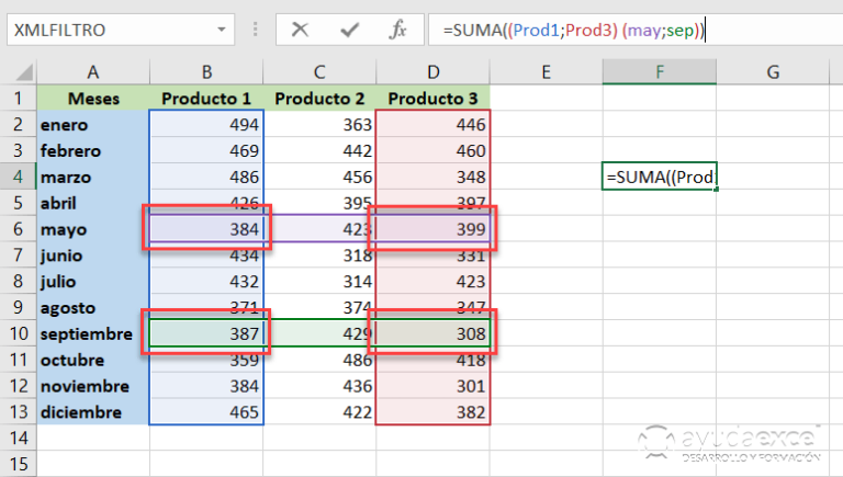 Cómo utilizar el operador de intersección en Excel - Ayuda Excel