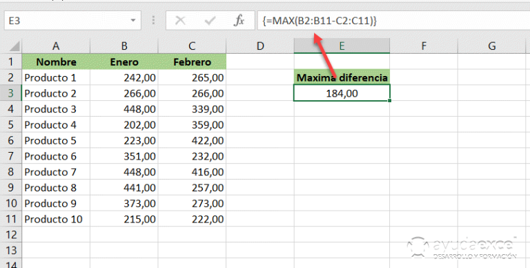 Las fórmulas matriciales en Excel - Ayuda Excel