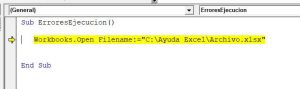 Los errores en VBA - Ayuda Excel