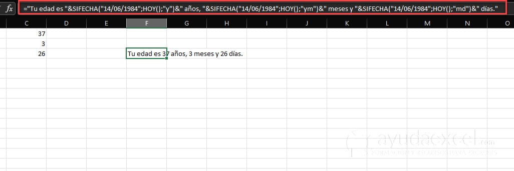 Cómo calcular la edad de una persona en años, meses y días - Ayuda Excel