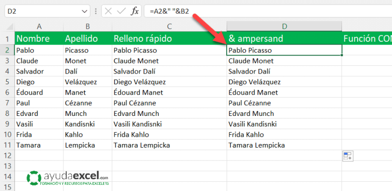 Cómo unir los valores de dos o más celdas - Ayuda Excel Cómo unir los valores de dos o más celdas - Ayuda Excel